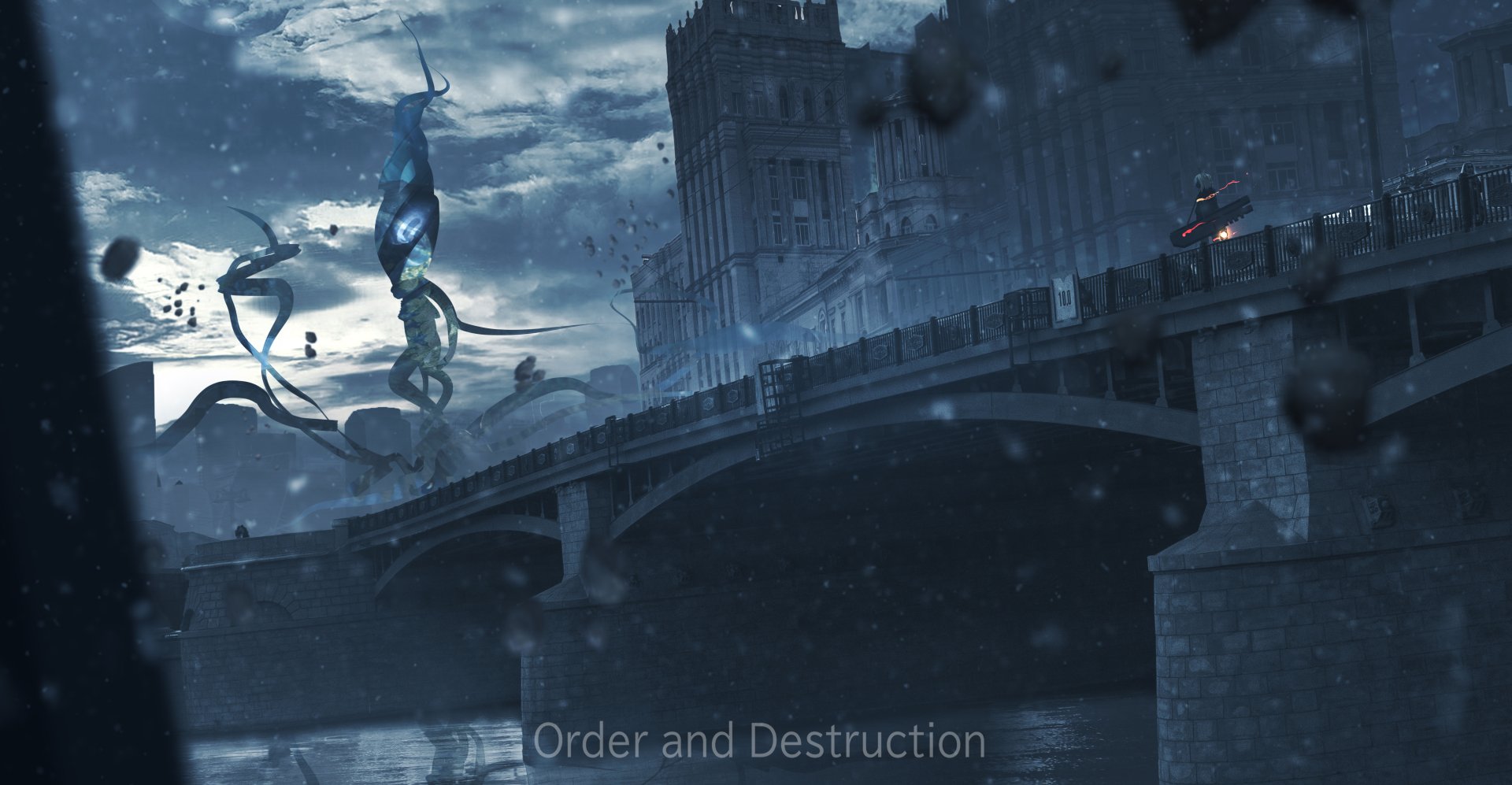 4K Ultra HD Anime Bridge: Shadows of Order and Destruction by Lifeline