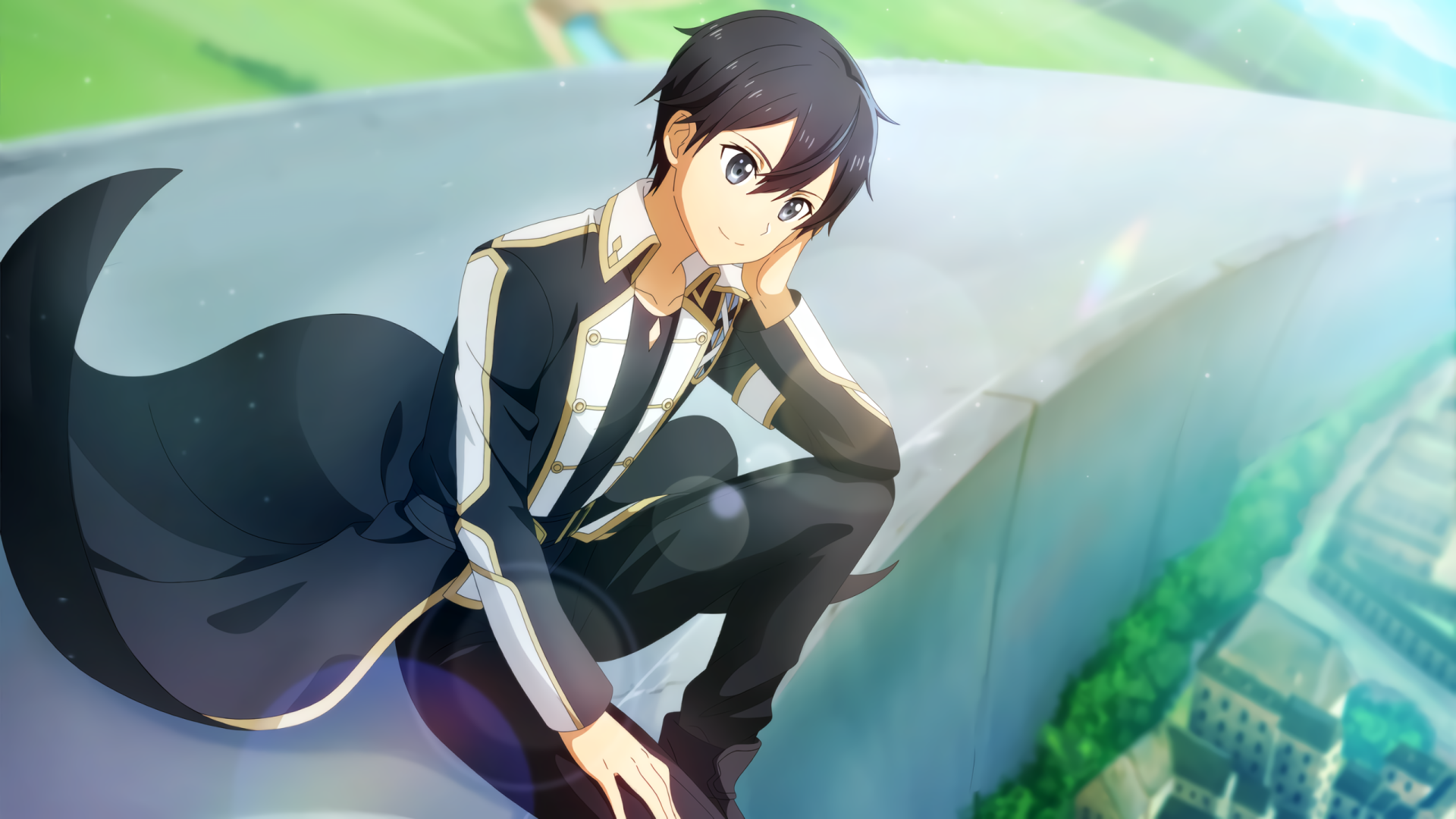 Kirito in Sword Art Online - Stunning HD Anime Wallpaper | 2560x1440 ...