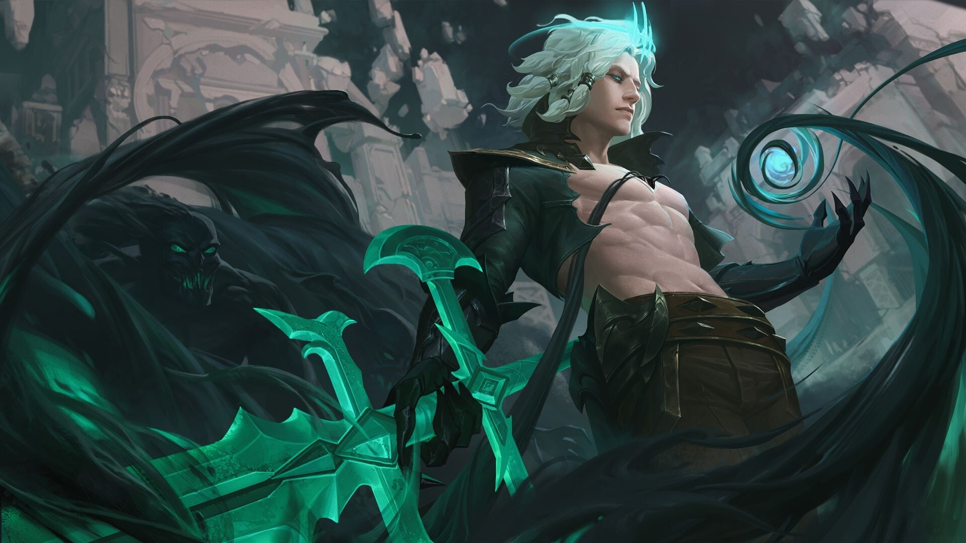 Viego Unleashed: Epic HD Wallpaper from League of Legends by lejia chan