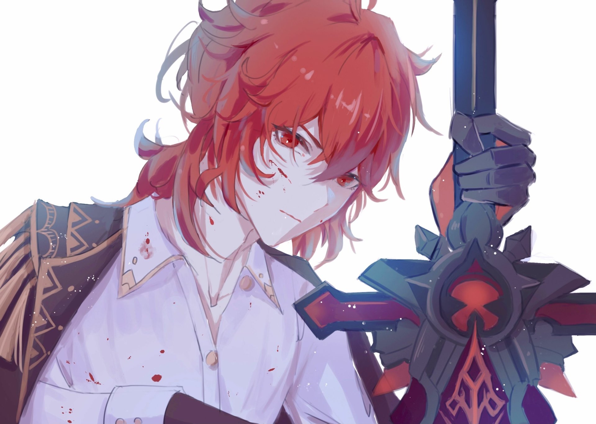 Download Diluc (Genshin Impact) Video Game Genshin Impact HD Wallpaper ...