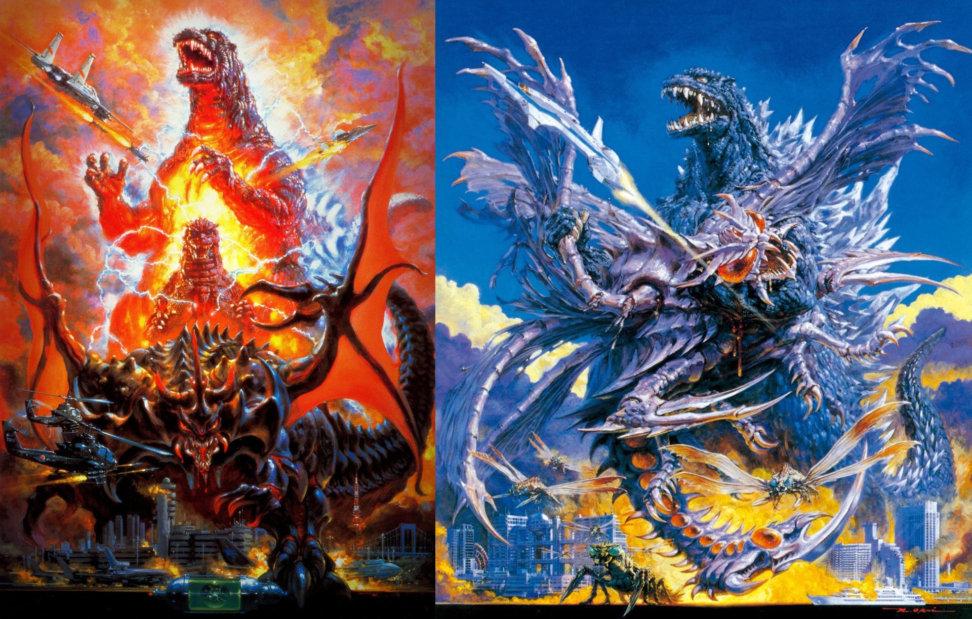 Epic Godzilla Showdown | HD Movie Wallpaper Clash by Noriyoshi Ohrai
