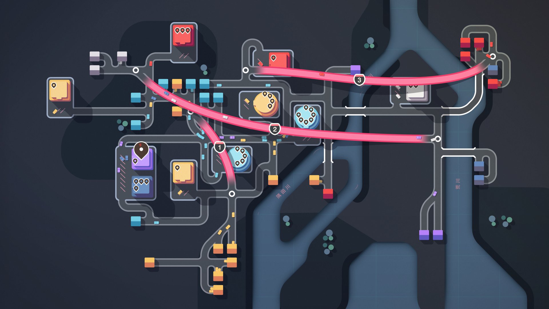 Download Video Game Mini Motorways 4k Ultra HD Wallpaper