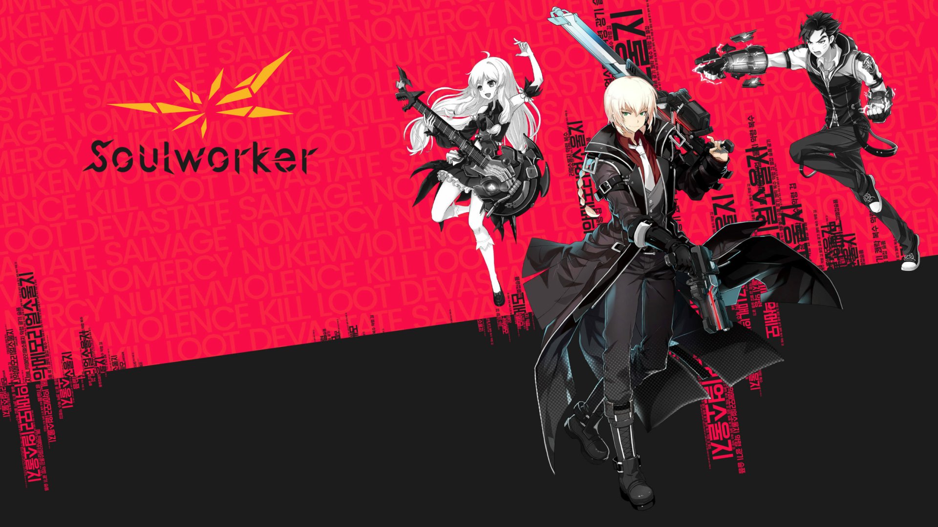 SoulWorker HD Wallpaper - Action-Packed Anime Characters