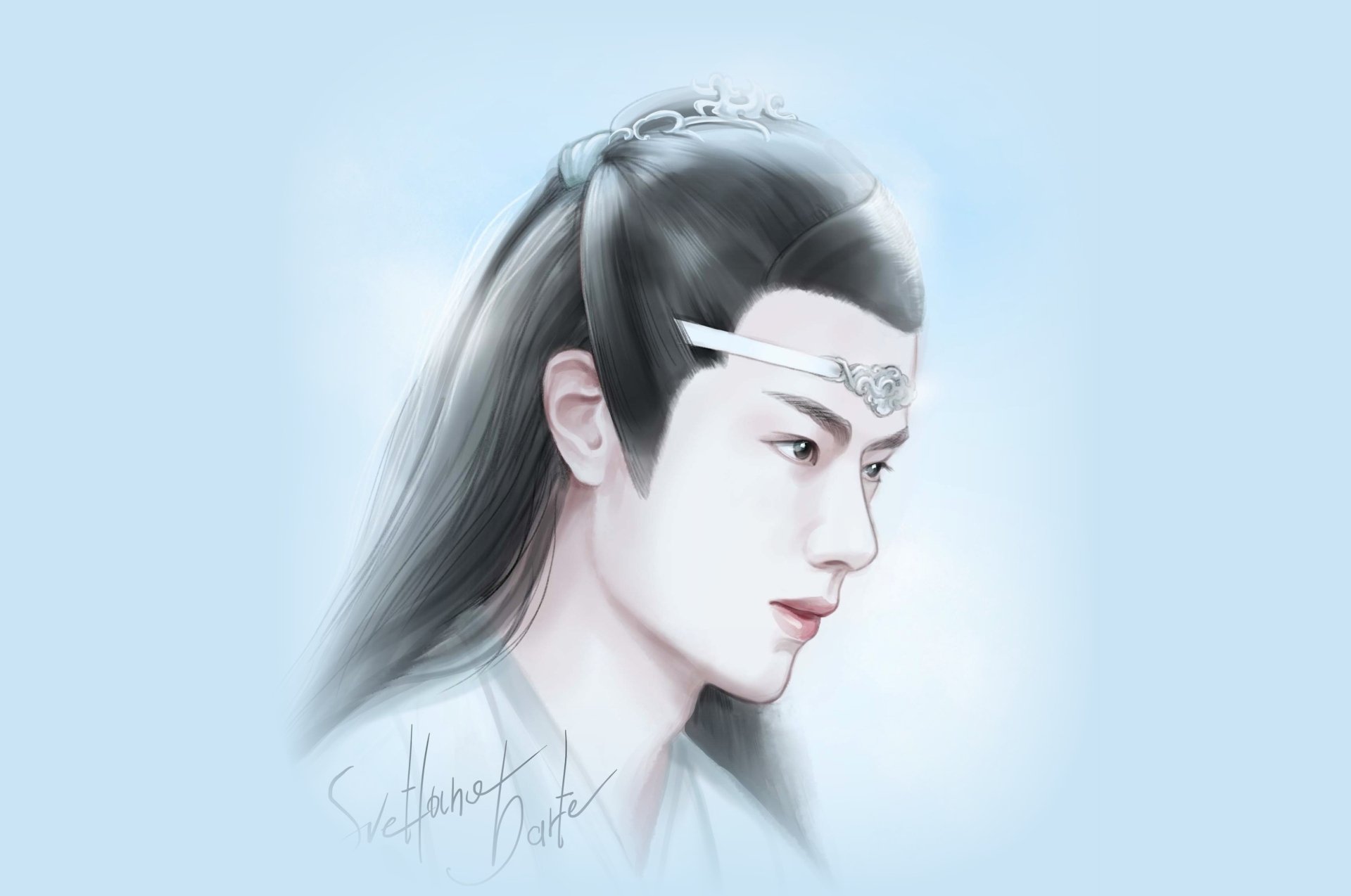 Download Lan Zhan Lan Wangji Wang Yibo TV Show The Untamed HD Wallpaper by Svetlana Darte