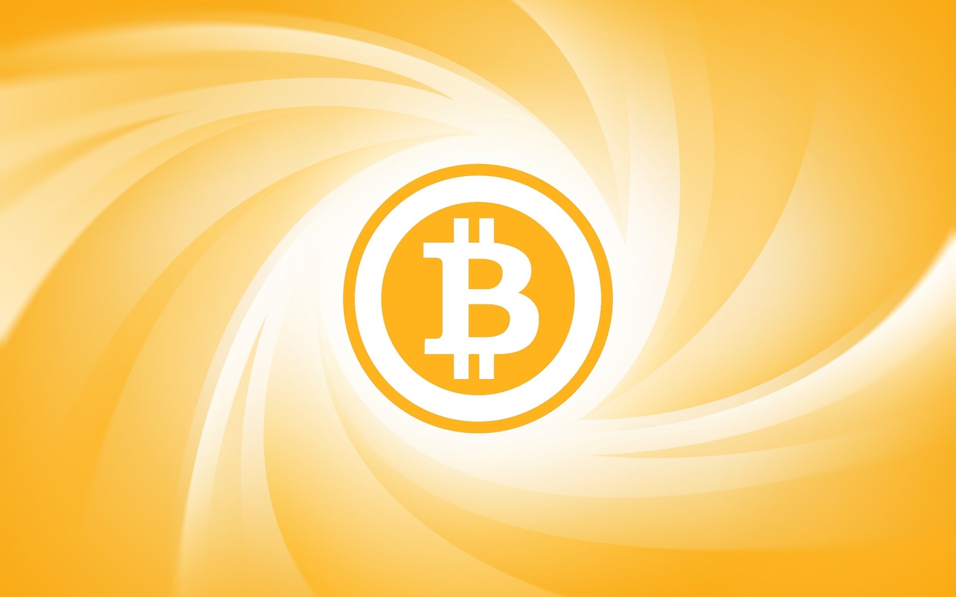 Download Cryptocurrency Logo Yellow Technology Bitcoin HD Wallpaper