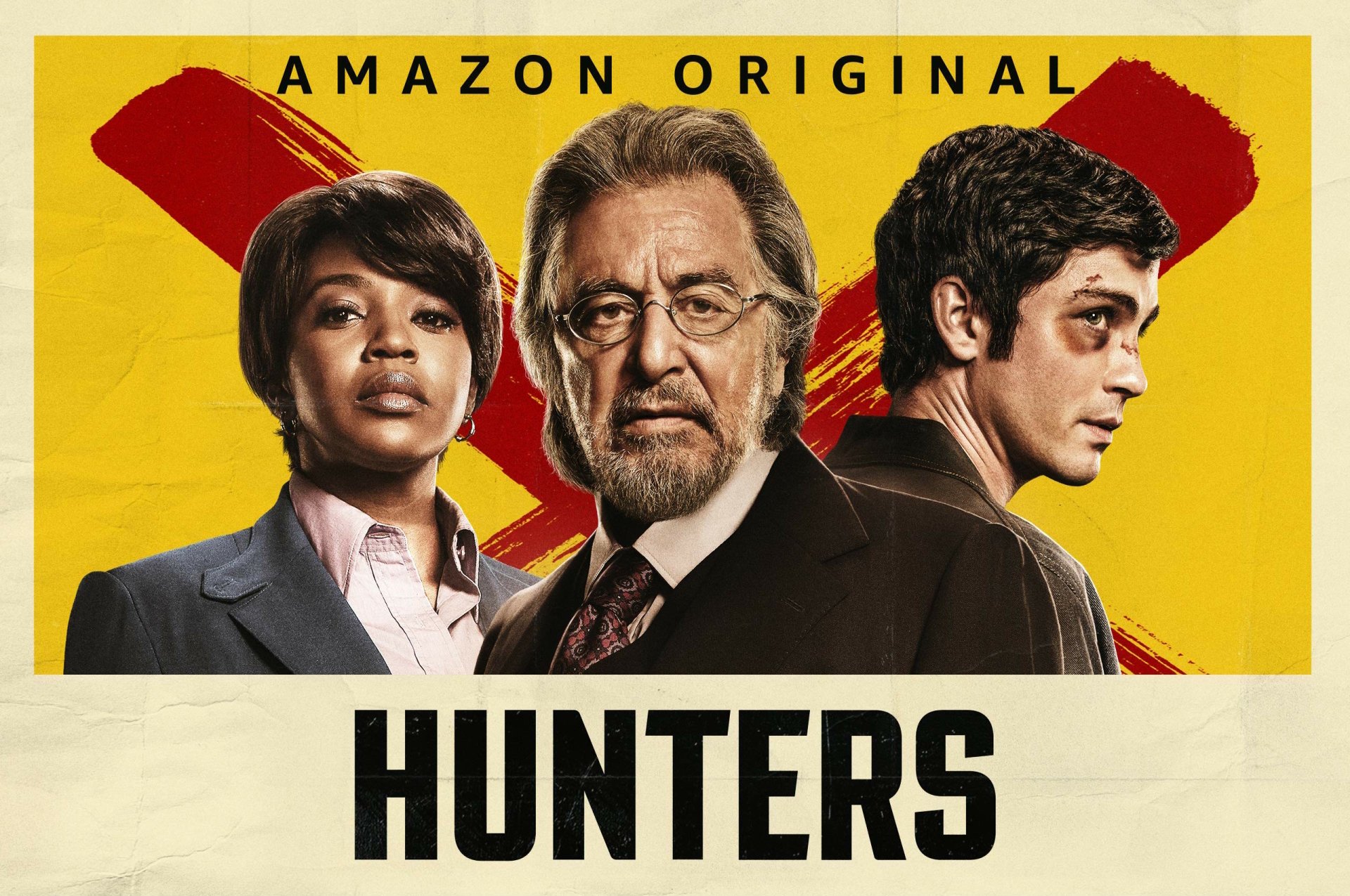 Download Jerrika Hinton Logan Lerman Al Pacino TV Show Hunters HD Wallpaper