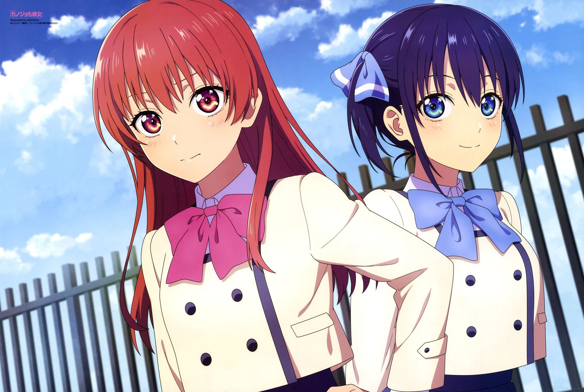 Kanojo mo Kanojo: Nagisa & Saki 4K Ultra HD Anime Wallpaper