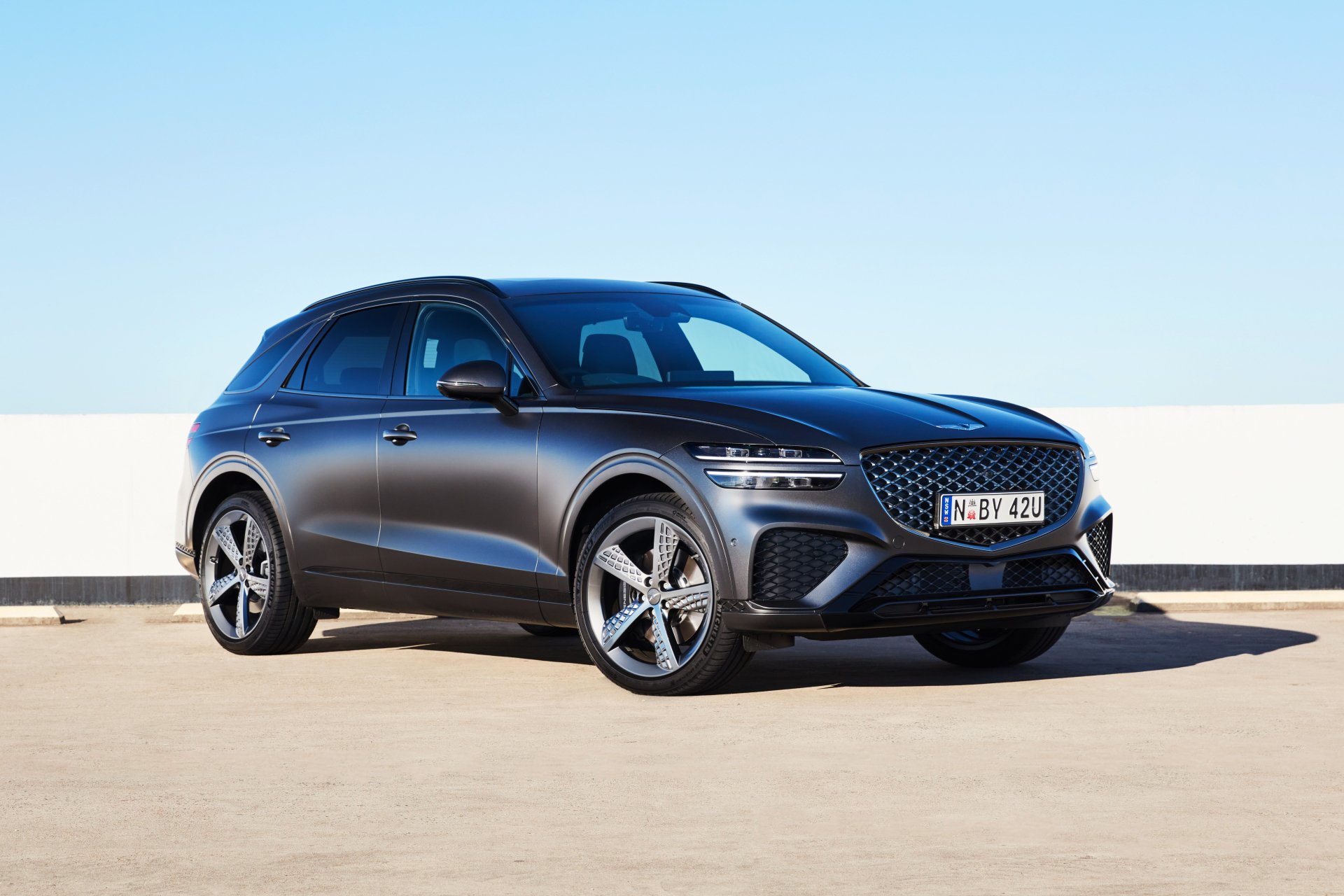 Download SUV Vehicle Genesis GV70 4k Ultra HD Wallpaper