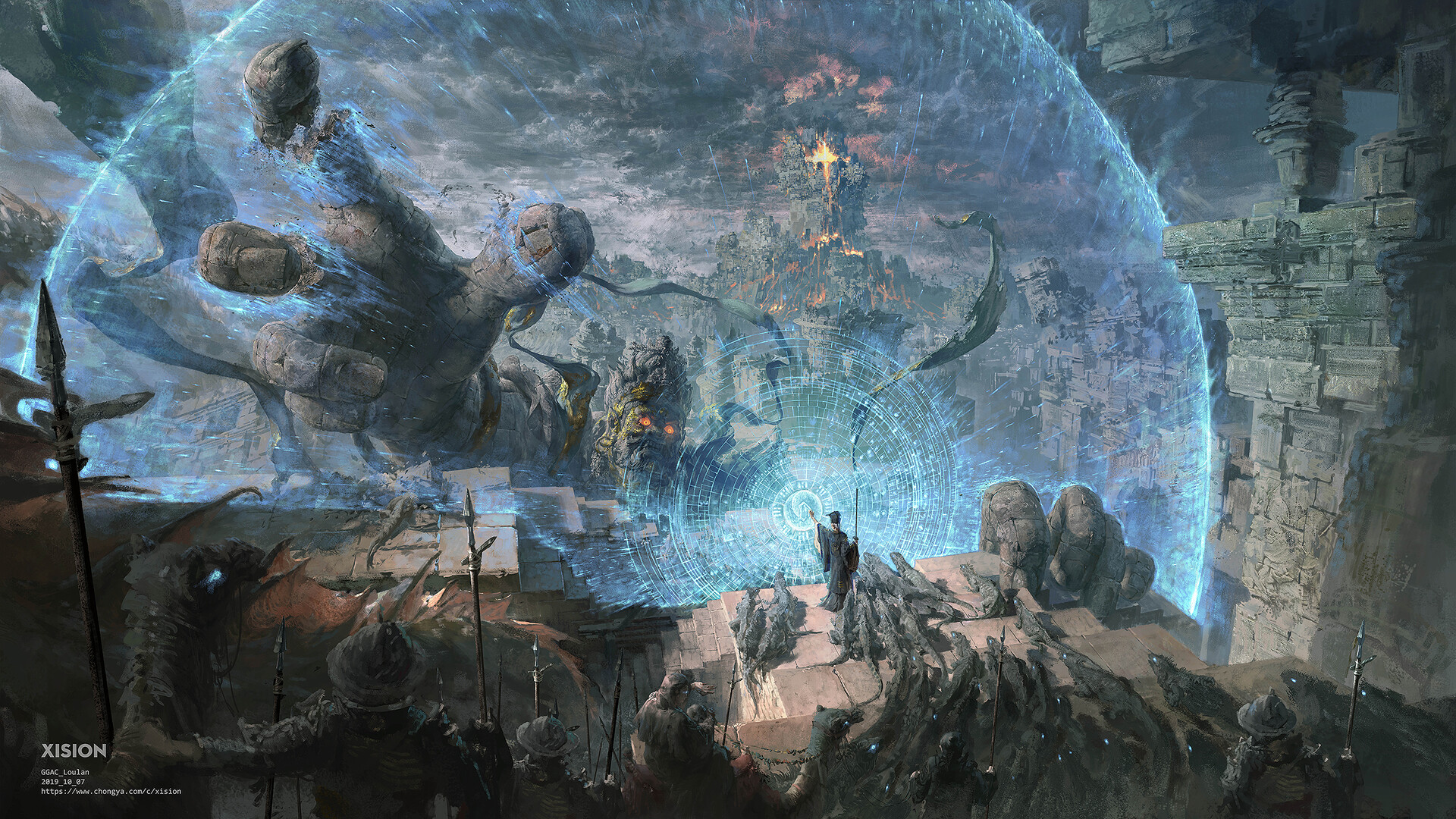 Download Fantasy Wizard HD Wallpaper by Xision Wu