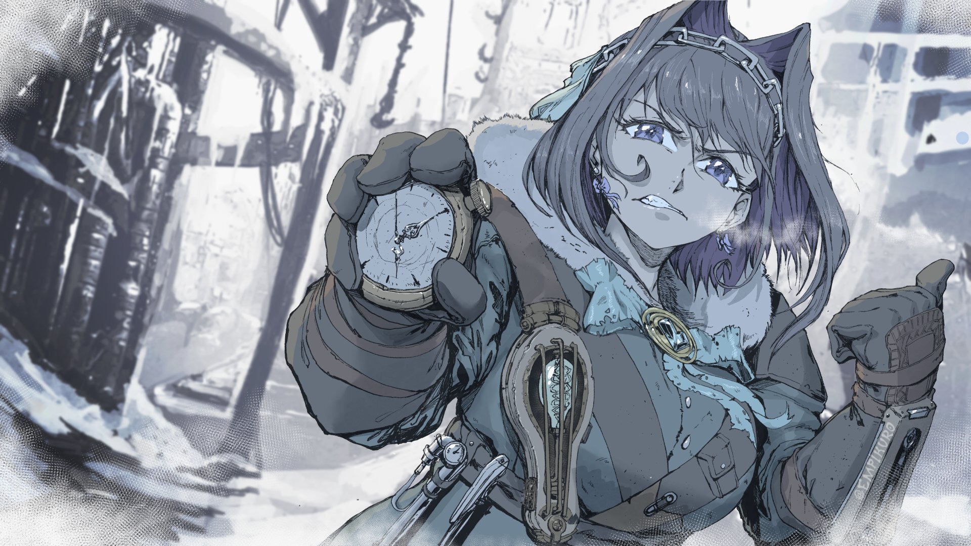 Download Frostpunk Hololive Ouro Kronii Anime Virtual Youtuber HD ...