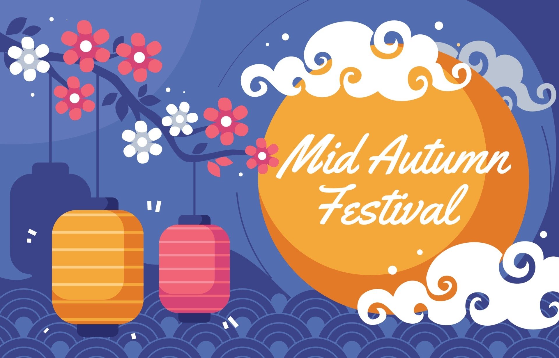 Download Moon Festival Holiday Mid-Autumn Festival HD Wallpaper