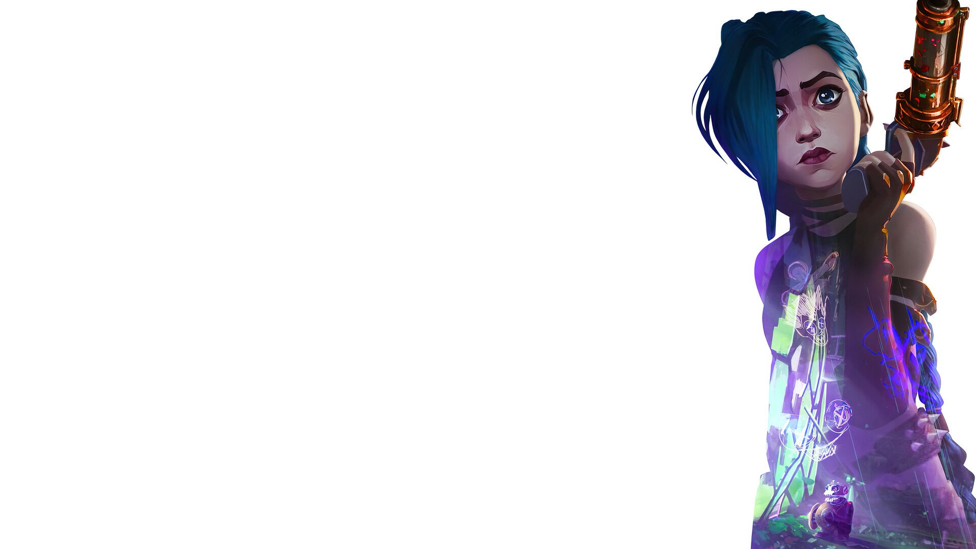 Jinx from Arcane – HD League of Legends TV Show Wallpaper