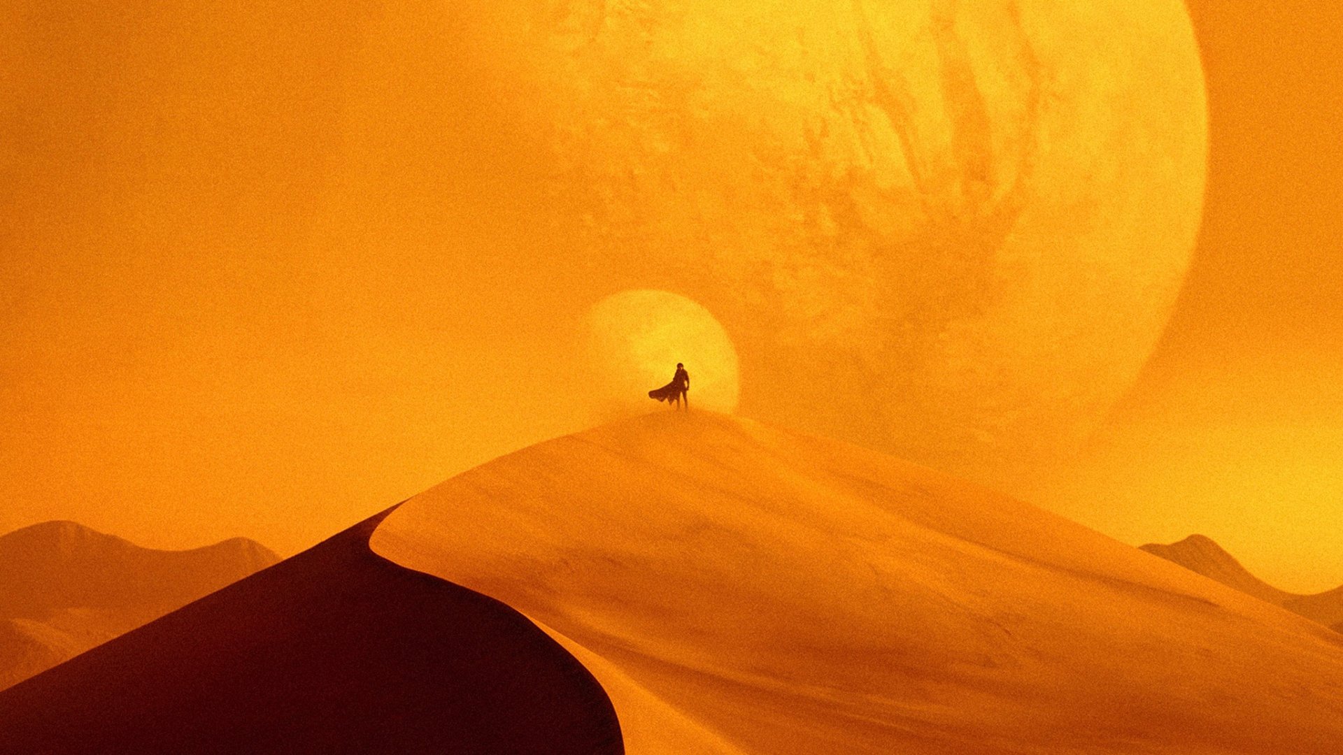 Dune (2021) HD Wallpaper: Epic Desert Moonscape Scene