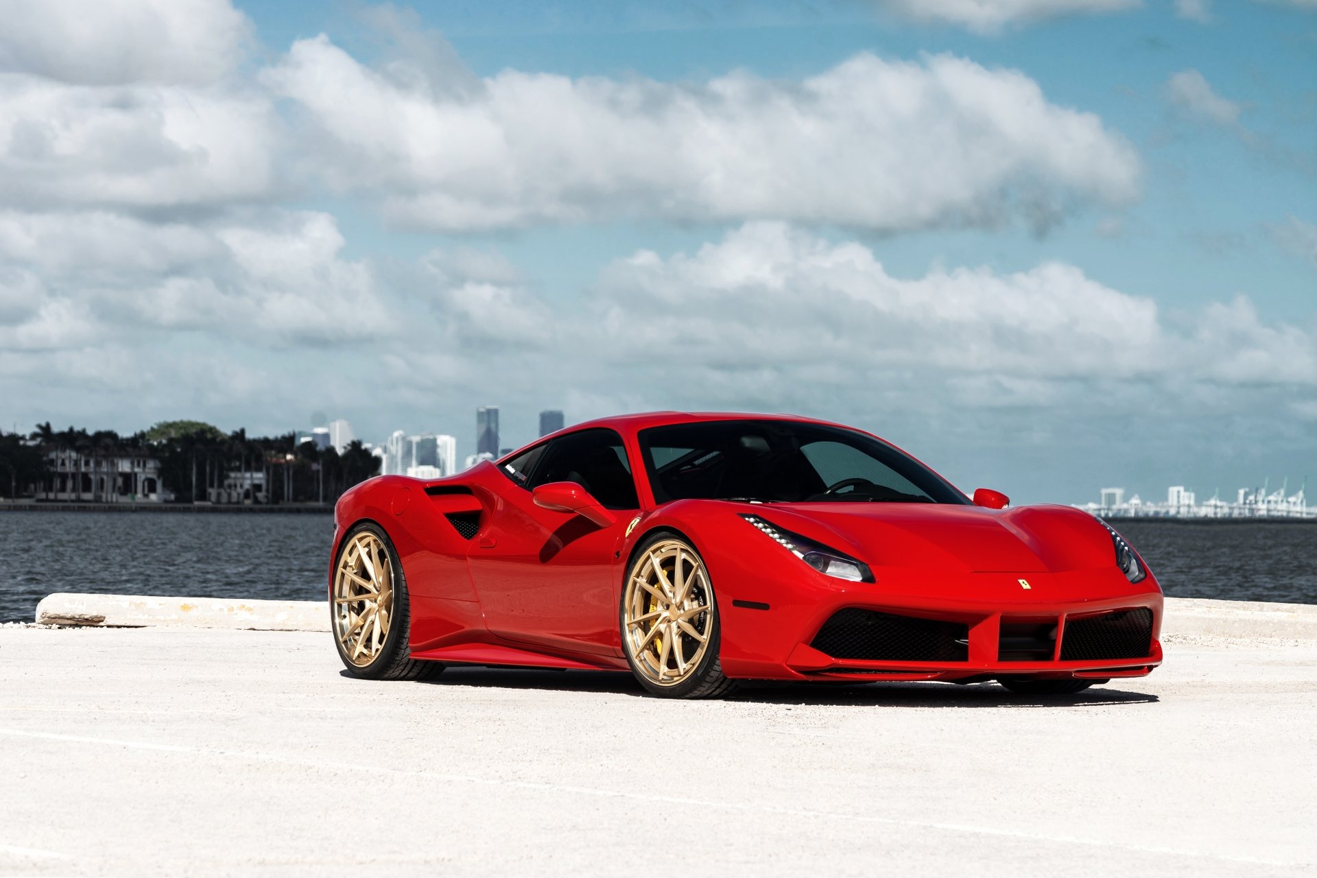 Ferrari 488 GTB — 5K Ultra HD Red Supercar Wallpaper
