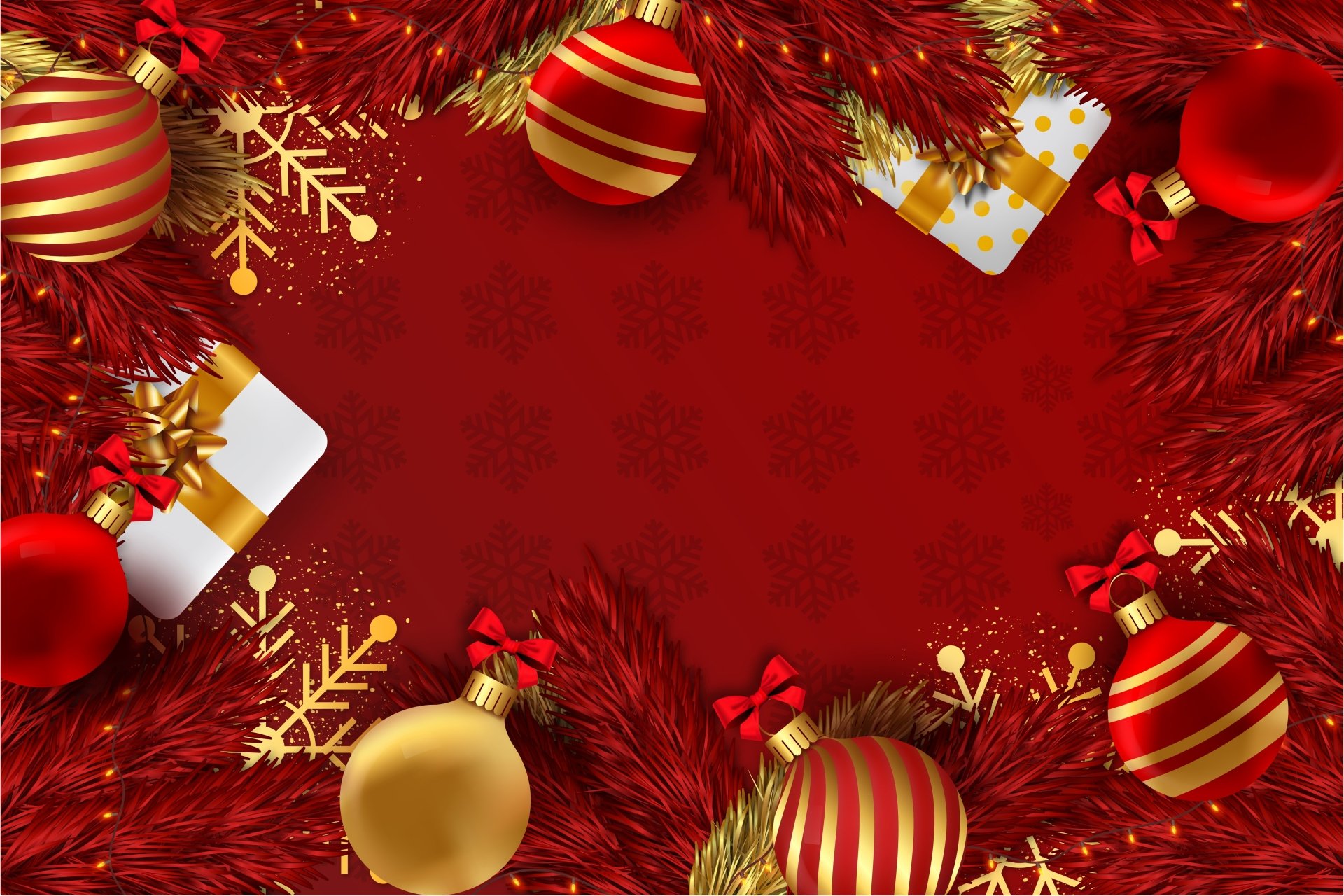 4K Ultra HD Festive Christmas Ornaments & Holiday Cheer Wallpaper ...