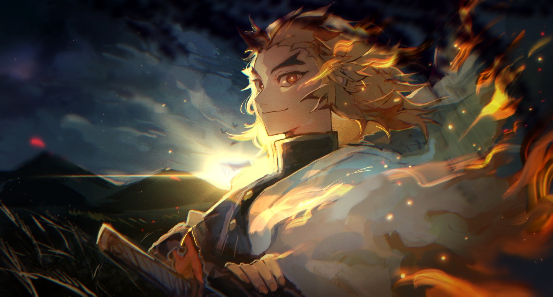 Download Kyojuro Rengoku Anime Demon Slayer: Kimetsu No Yaiba 4k Ultra ...