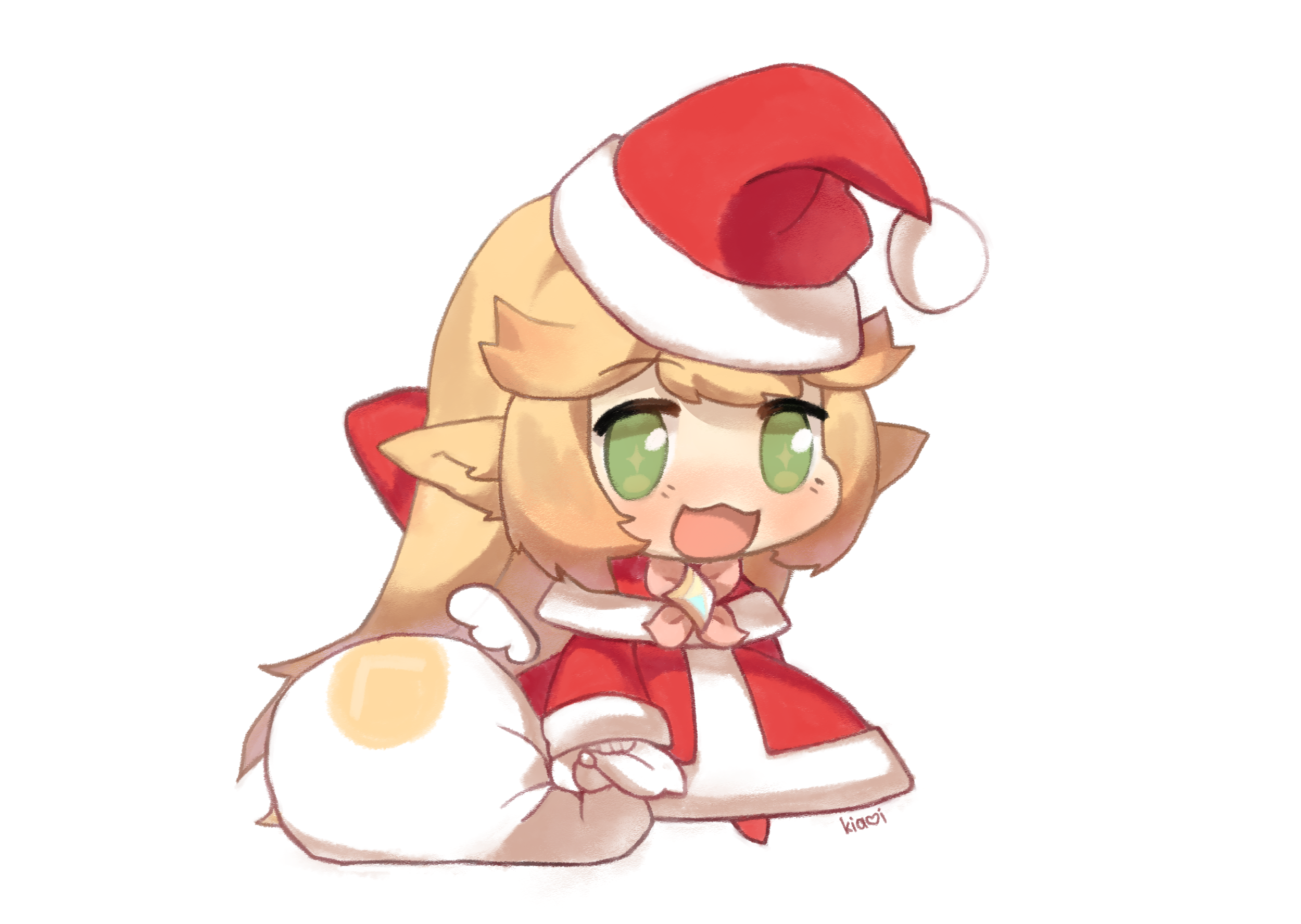 Download Santa Hat Anime Padoru HD Wallpaper