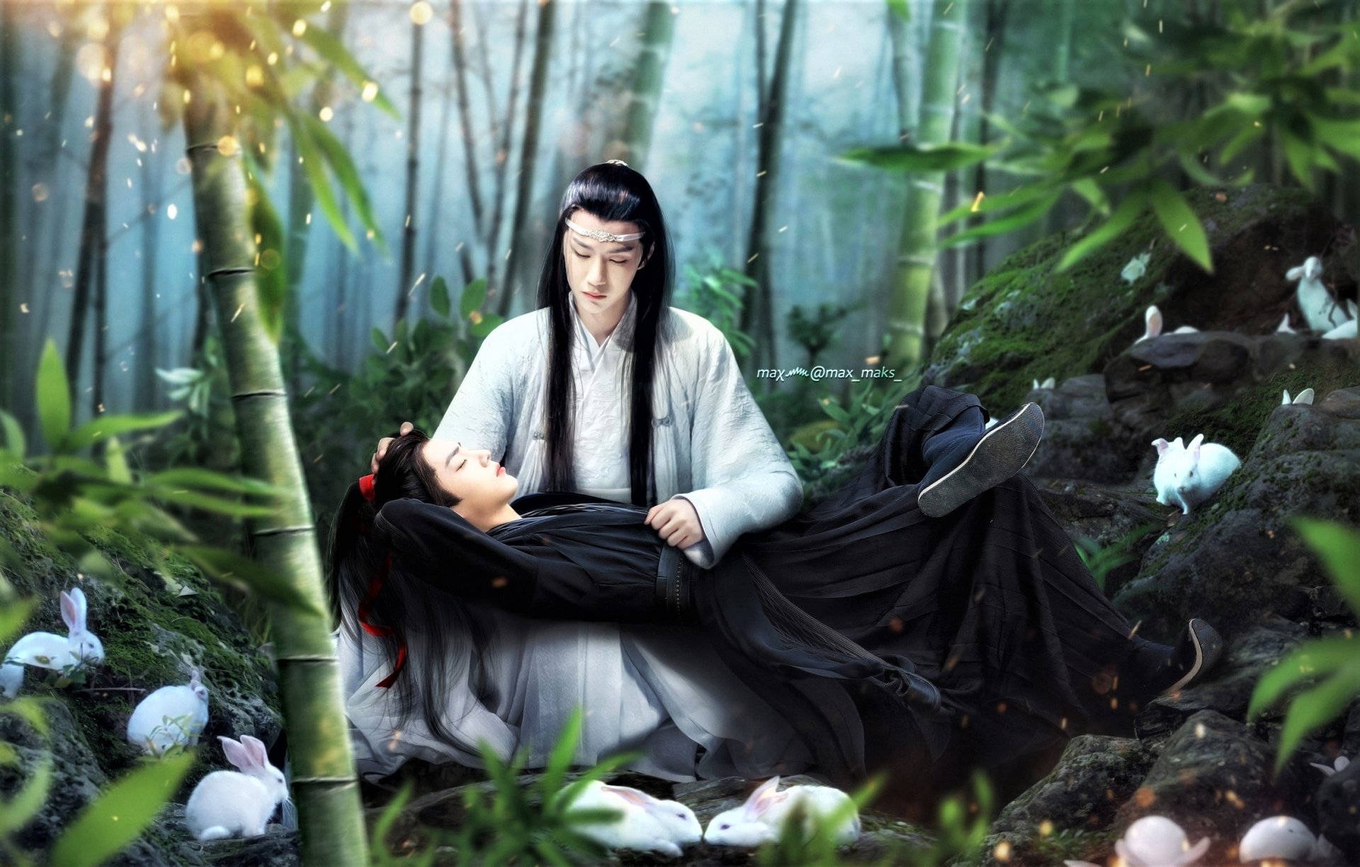 Download Wang Yibo Xiao Zhan Lan Wangji Wei Wuxian TV Show The Untamed HD Wallpaper