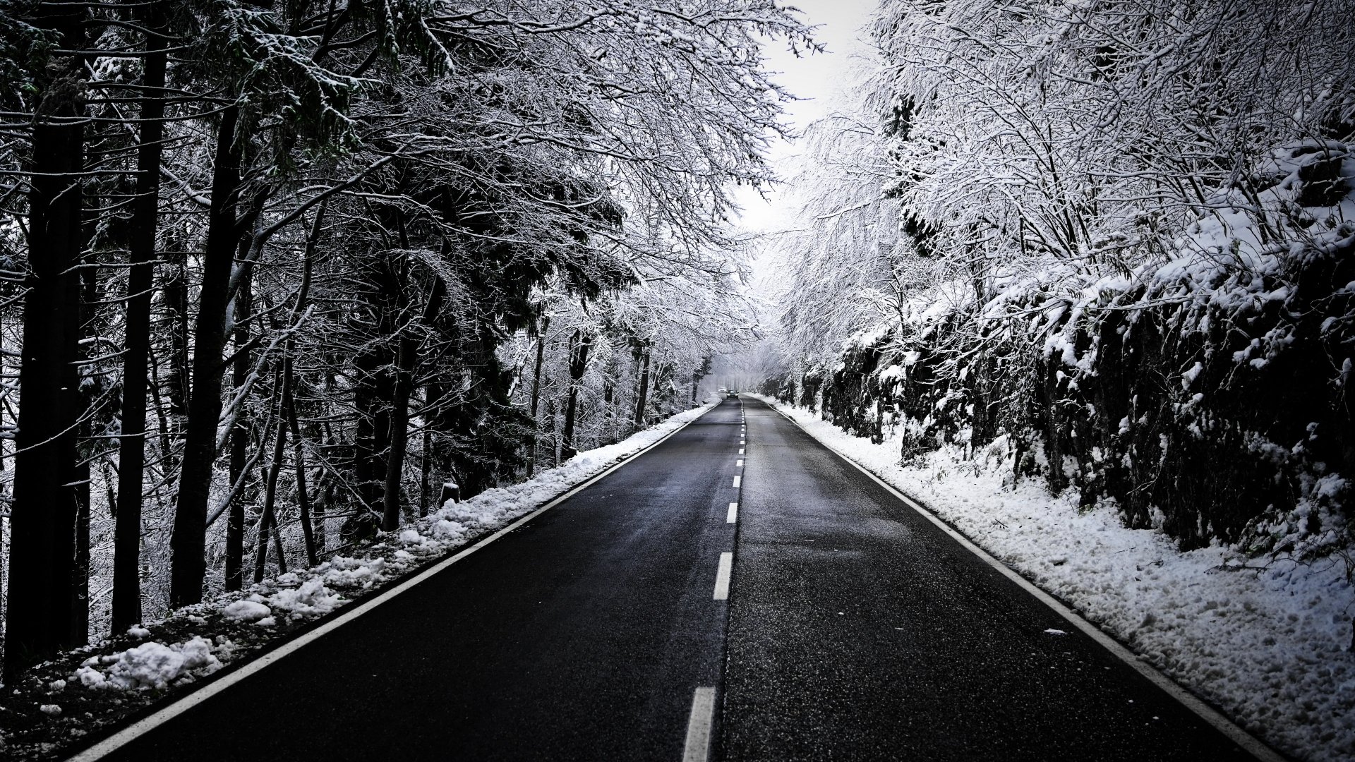 Download Winter Man Made Road 4k Ultra HD Wallpaper | 3840x2160 ...