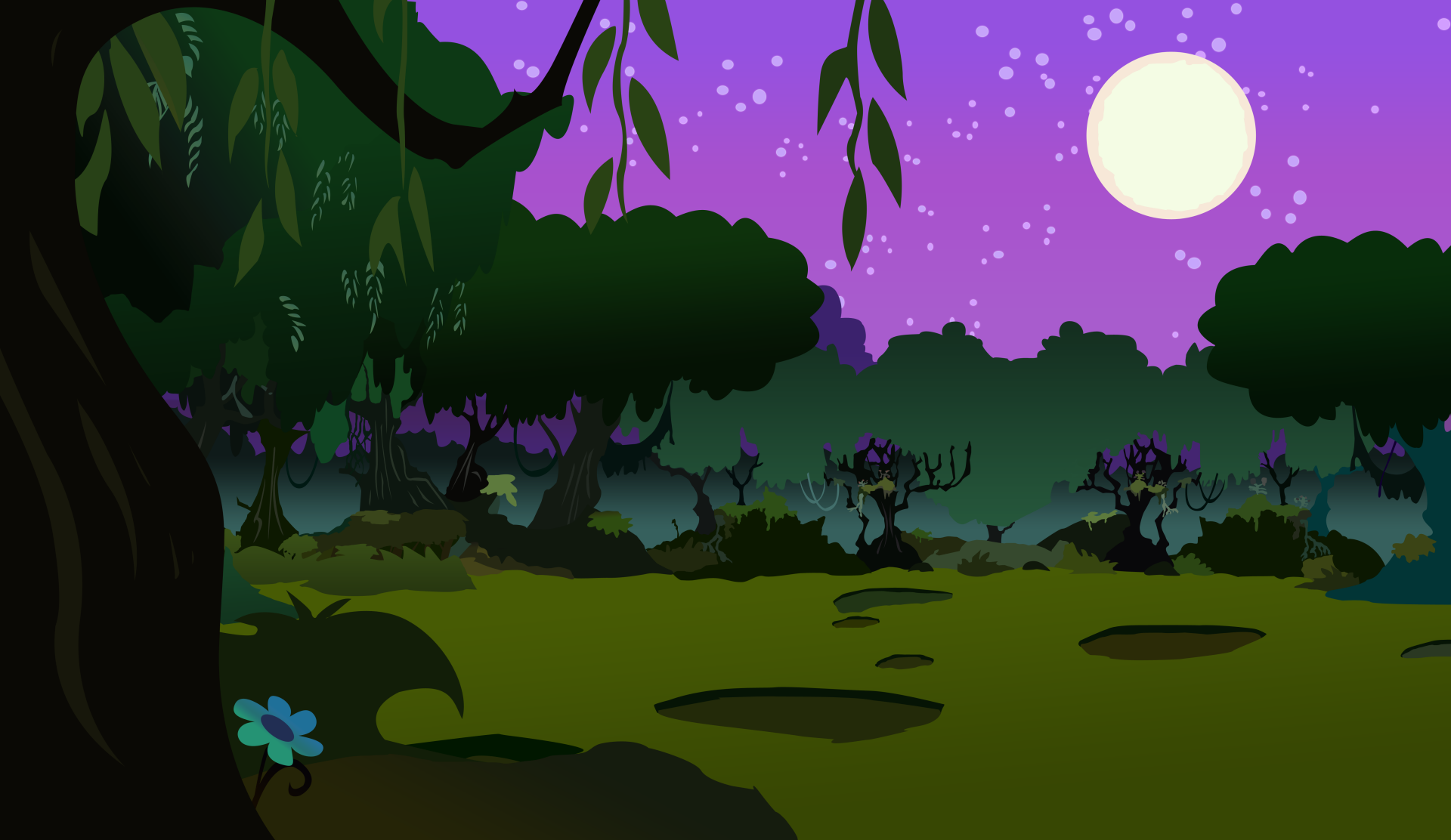 Download Moon Night Forest Everfree Forest TV Show My Little Pony ...