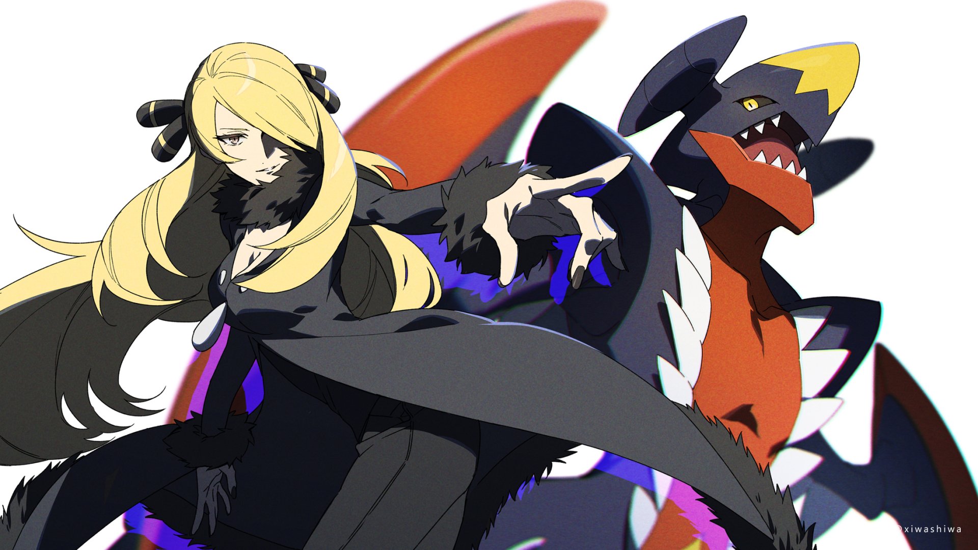 Download Garchomp (Pokémon) Cynthia (Pokémon) Anime Pokemon HD Wallpaper