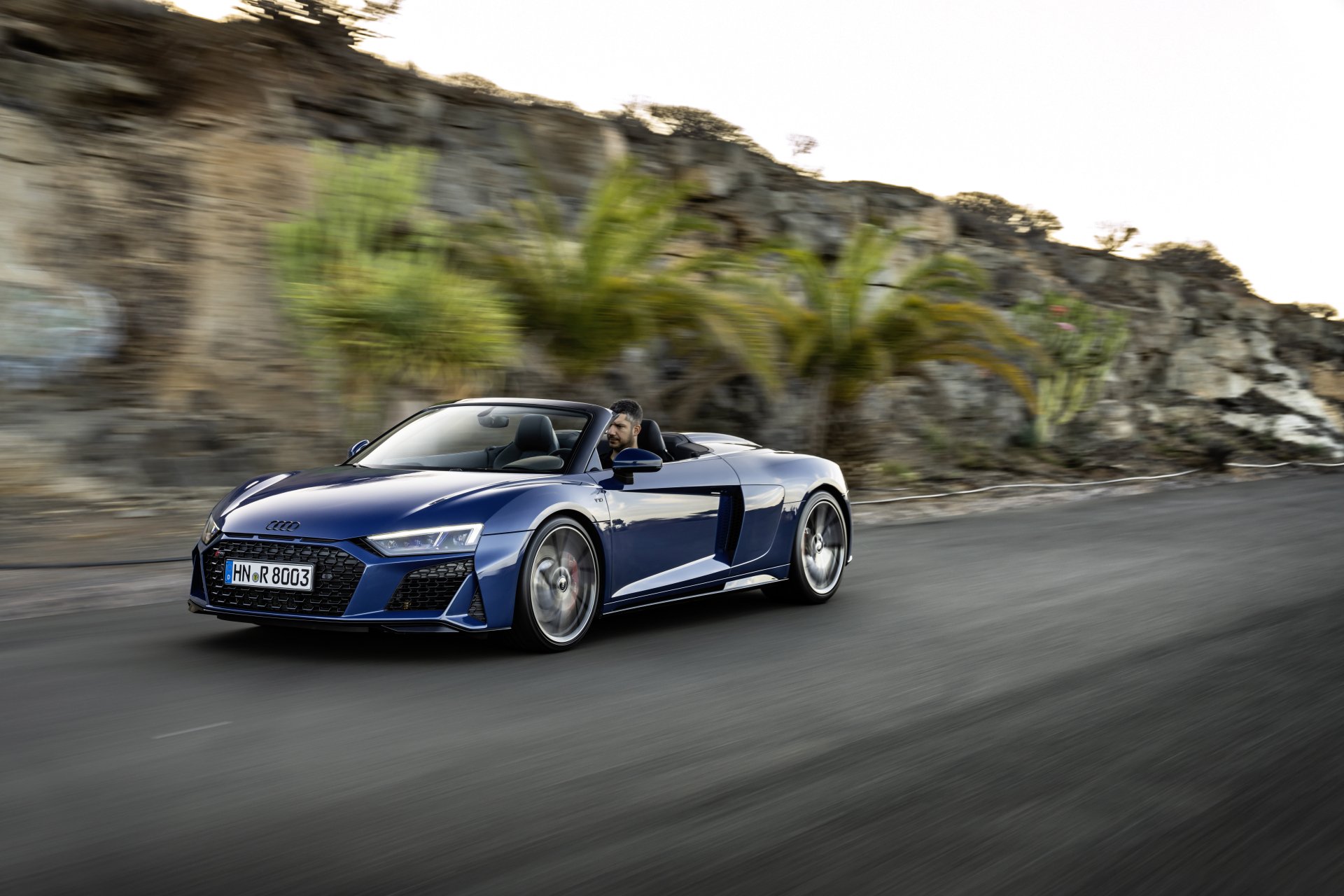 Download Cabriolet Vehicle Audi R8 V10 8k Ultra HD Wallpaper