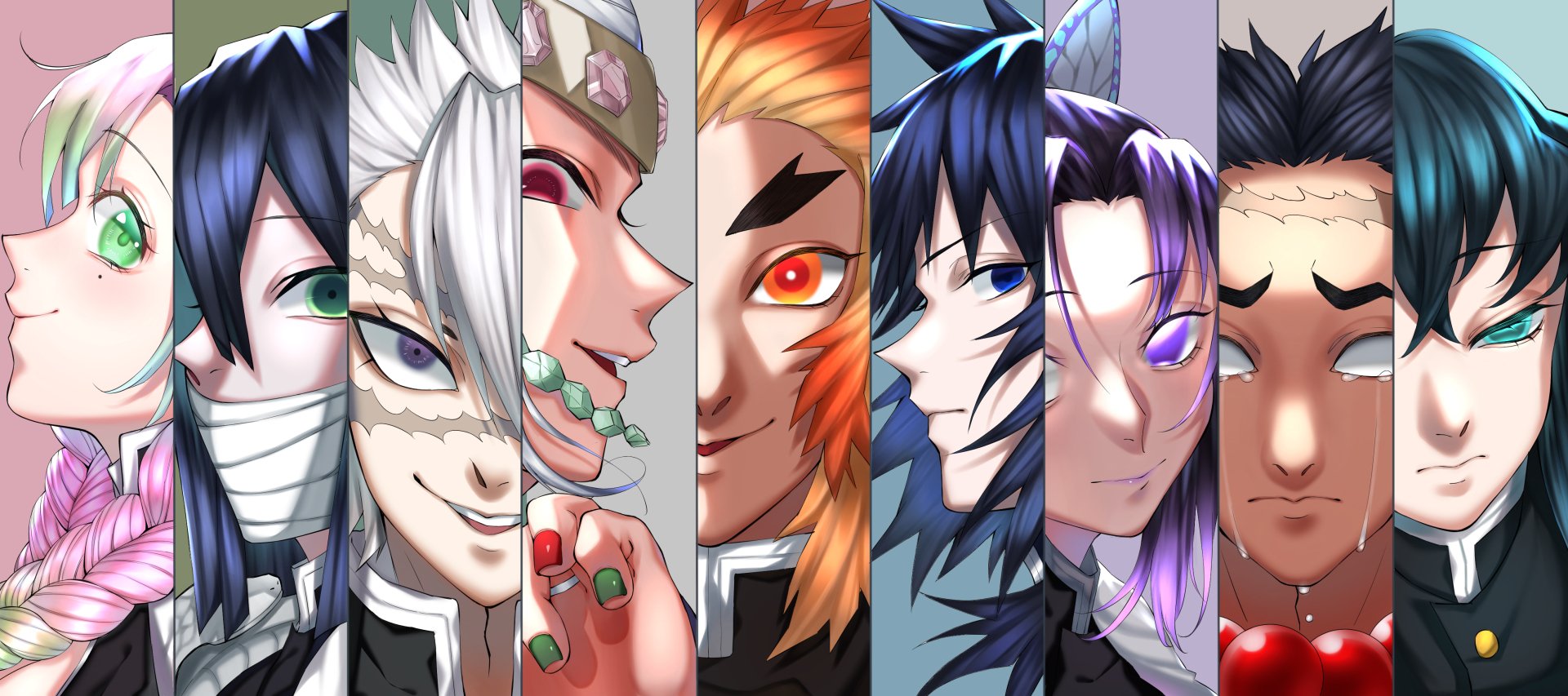 Demon Slayer Hashira Heroes HD Wallpaper | Kimetsu no Yaiba Epic Showcase