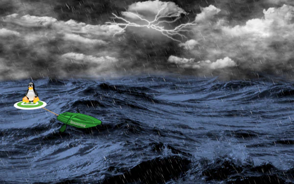 Linux Mint Wallpaper + Plant by s0ww0s