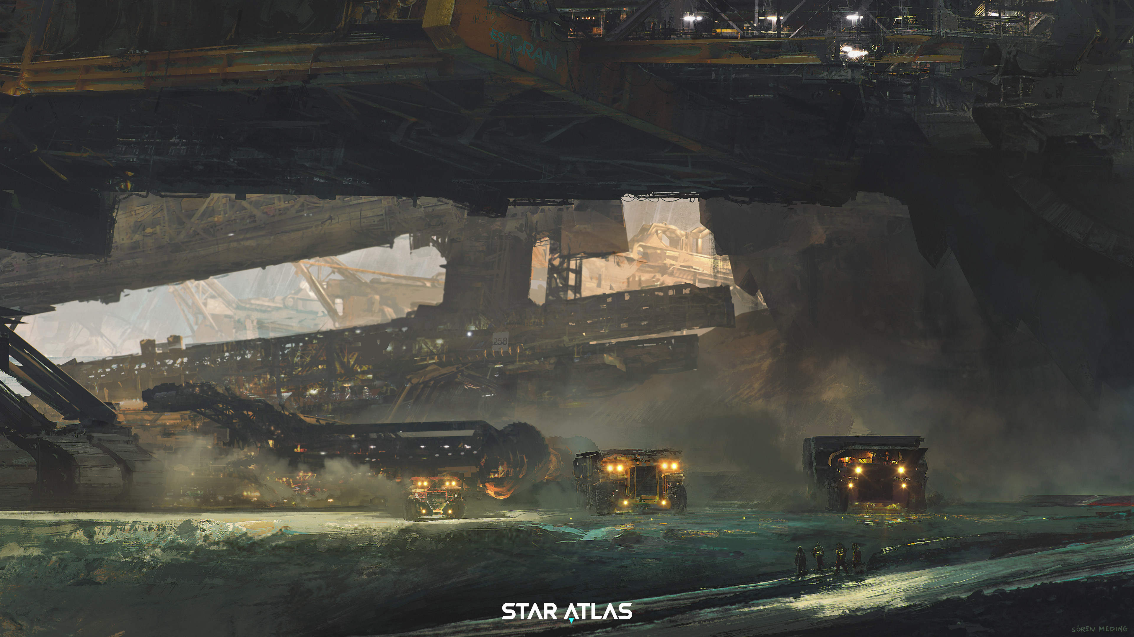 The Pearce T-1 Titan for Star Atlas by Jort van Welbergen