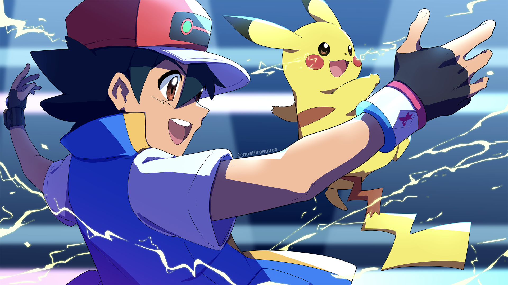 Ash & Pikachu: Thunderbolt Bond — HD Wallpaper