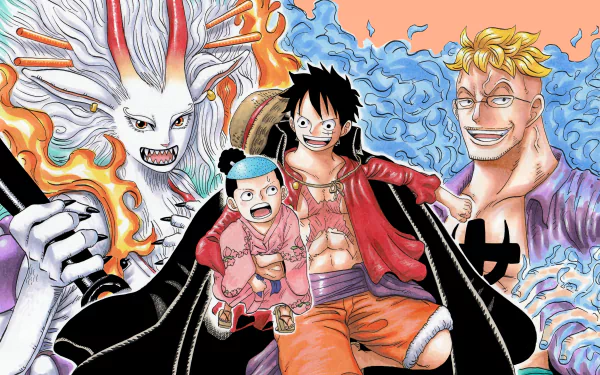 Download Kozuki Momonosuke Roronoa Zoro Anime One Piece HD Wallpaper by ...