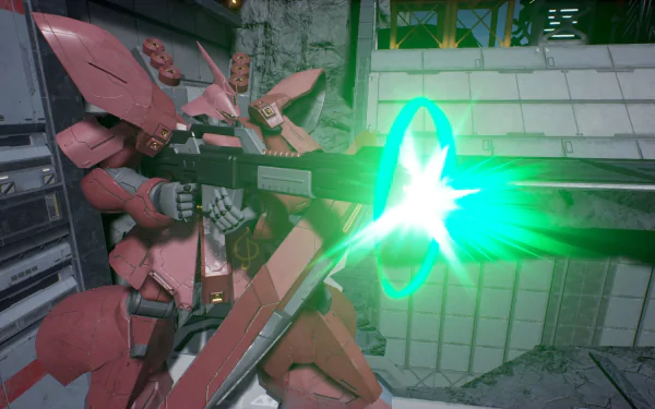 Gundam Evolution HD Wallpaper - Dynamic Mecha Battle Scene