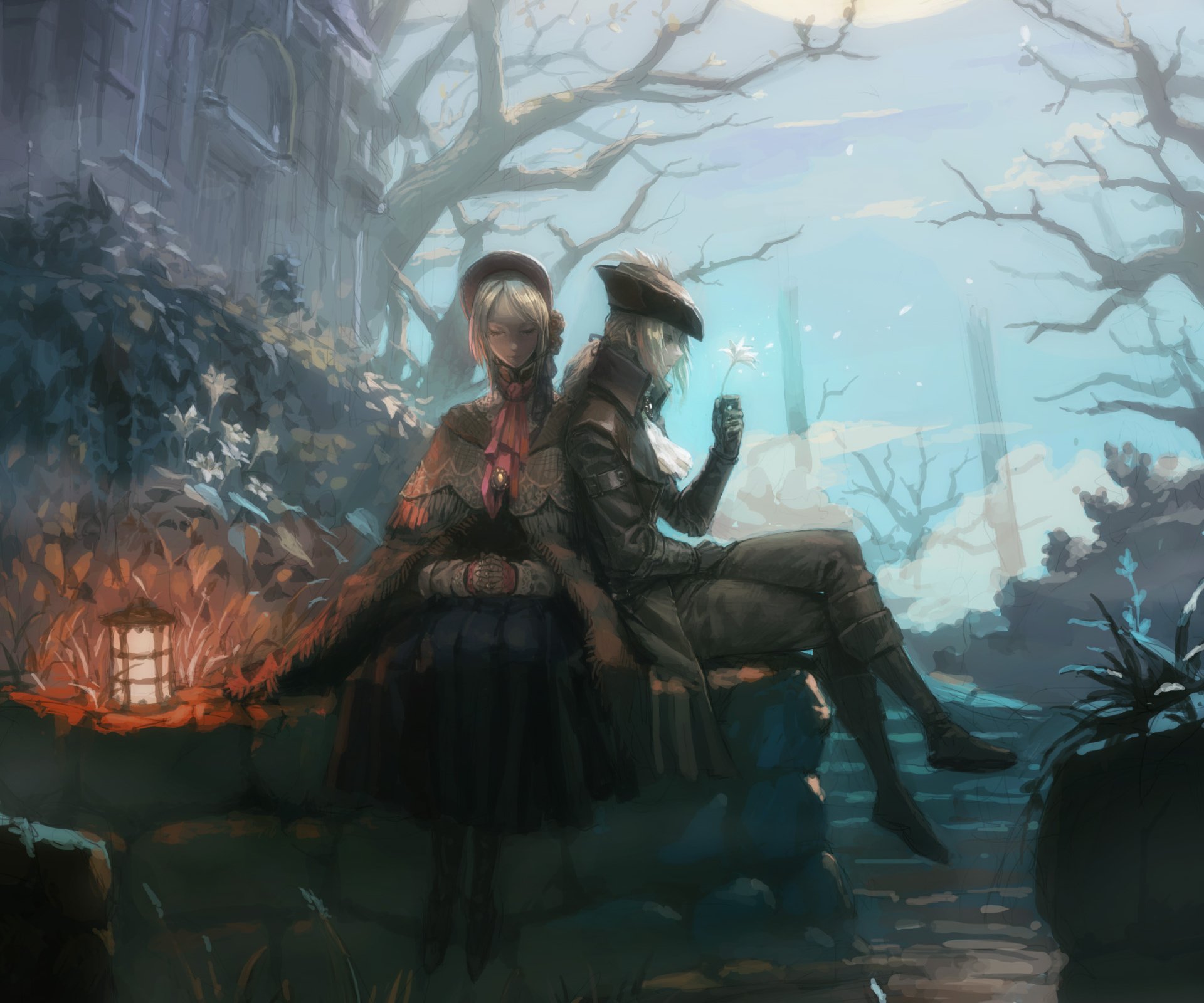 Bloodborne's Lady Maria & Plain Doll HD Wallpaper: Dark Elegance in ...