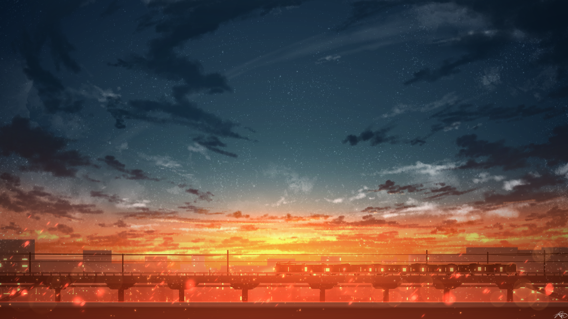 Download Anime Sky Sky Anime HD Wallpaper by Rune Xiao