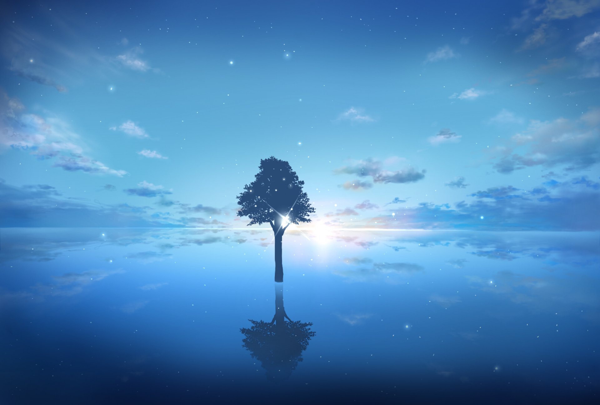 Download Anime Tree HD Wallpaper