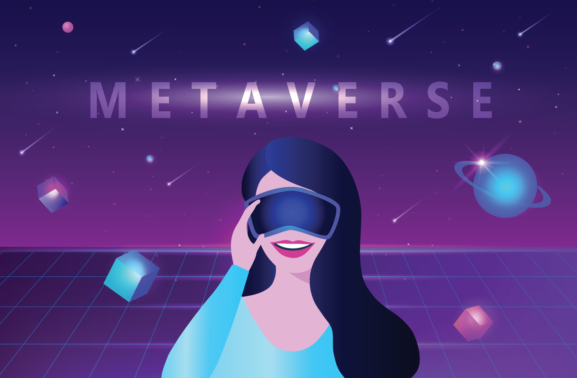 Download Technology Metaverse HD Wallpaper