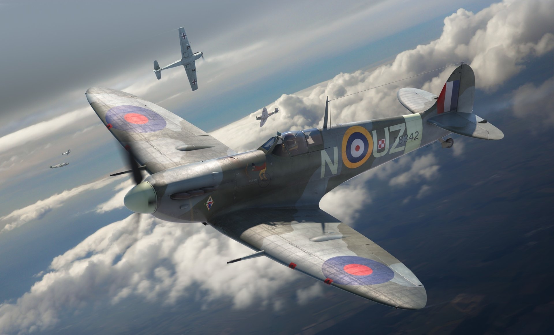 Download Military Supermarine Spitfire HD Wallpaper by Antonis Karidis