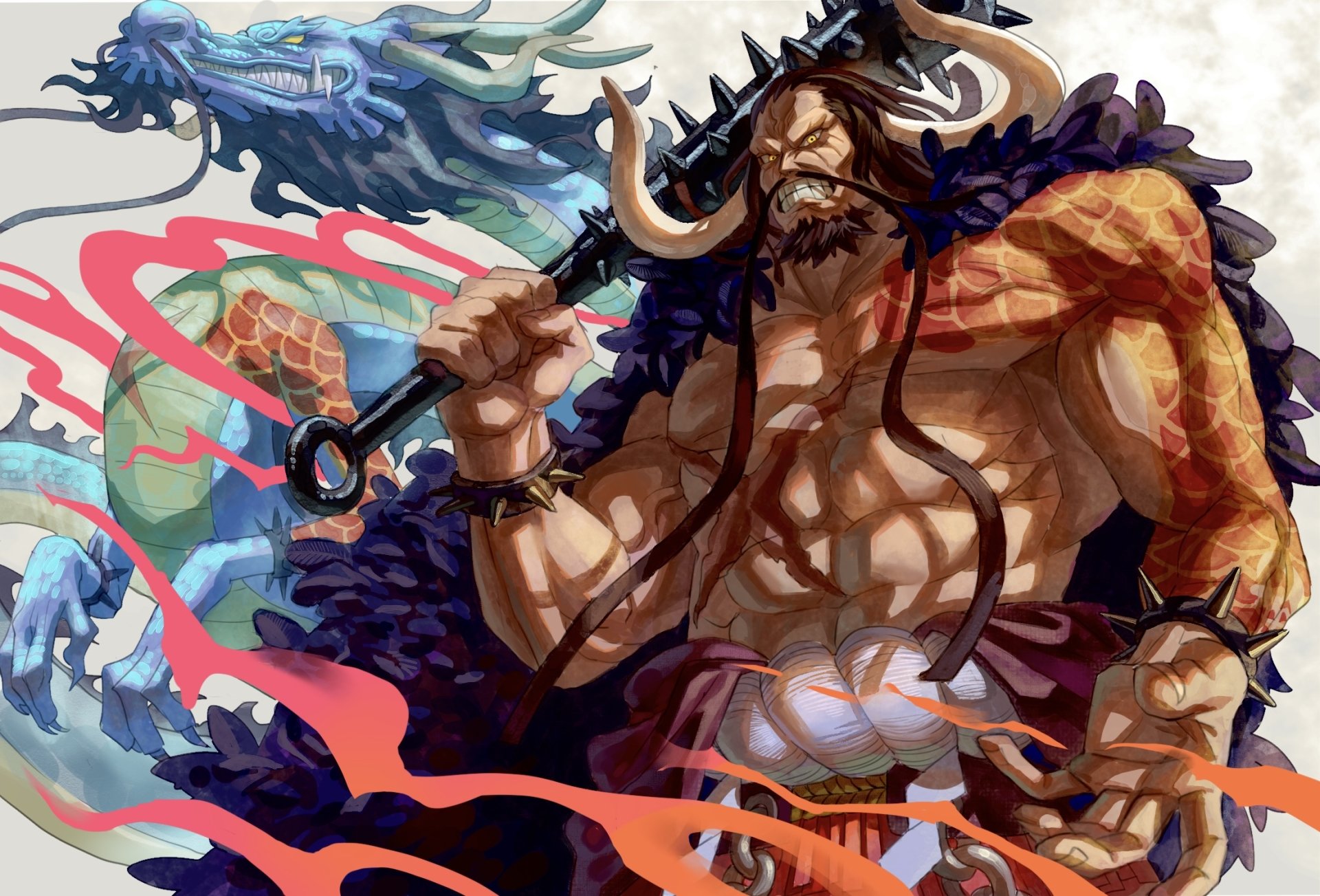 Download Kaido (One Piece) Anime One Piece HD Wallpaper by greenless ...