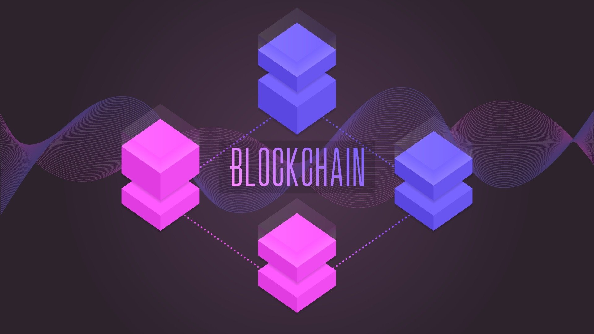Download Technology Blockchain HD Wallpaper