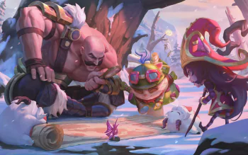 Braum And Poro Wallpaper HD Wallpaper: Poro, League Of Legends, Braum