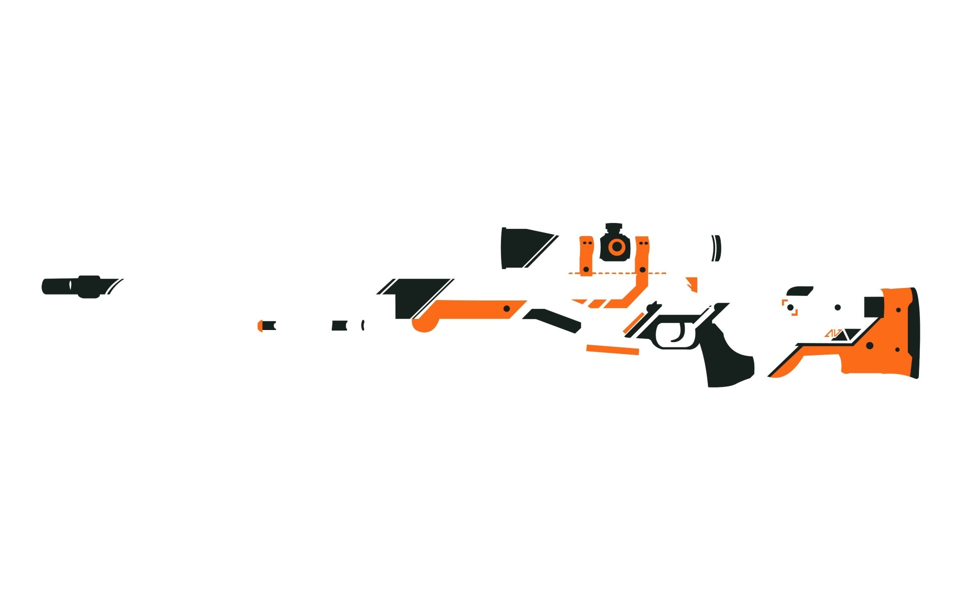 Asiimov AWP — CS:GO 4K Ultra HD Wallpaper | 4000x2500 | Wallpaper Abyss