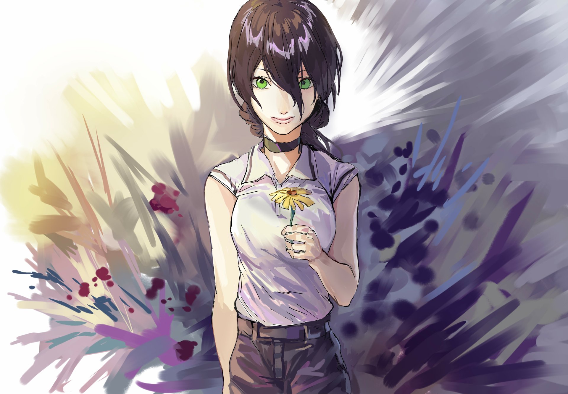 Reze — Chainsaw Man 5K Ultra HD Wallpaper: Daisy Smile