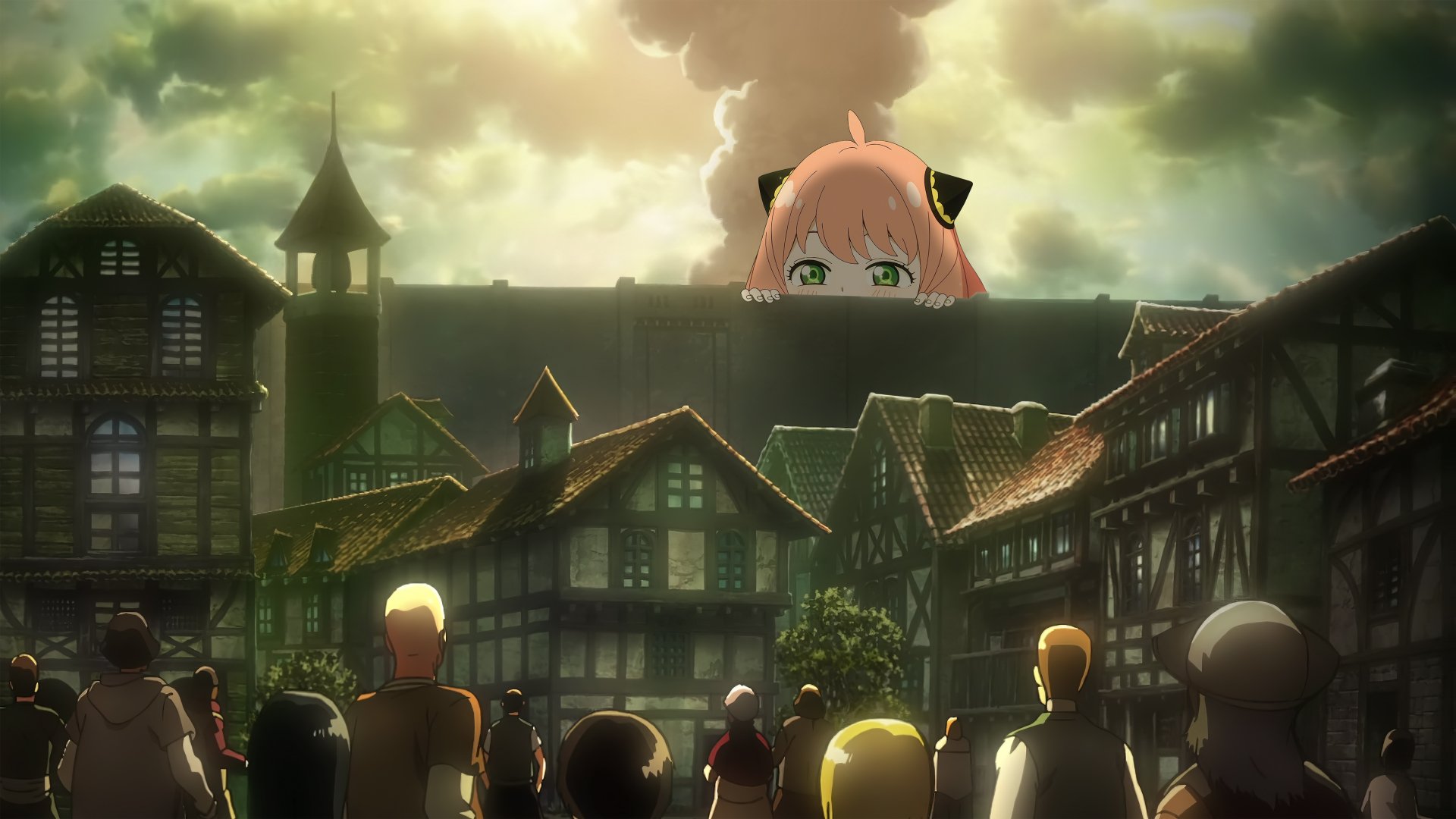 Download Attack On Titan Anya Forger Anime Crossover 4k Ultra HD ...