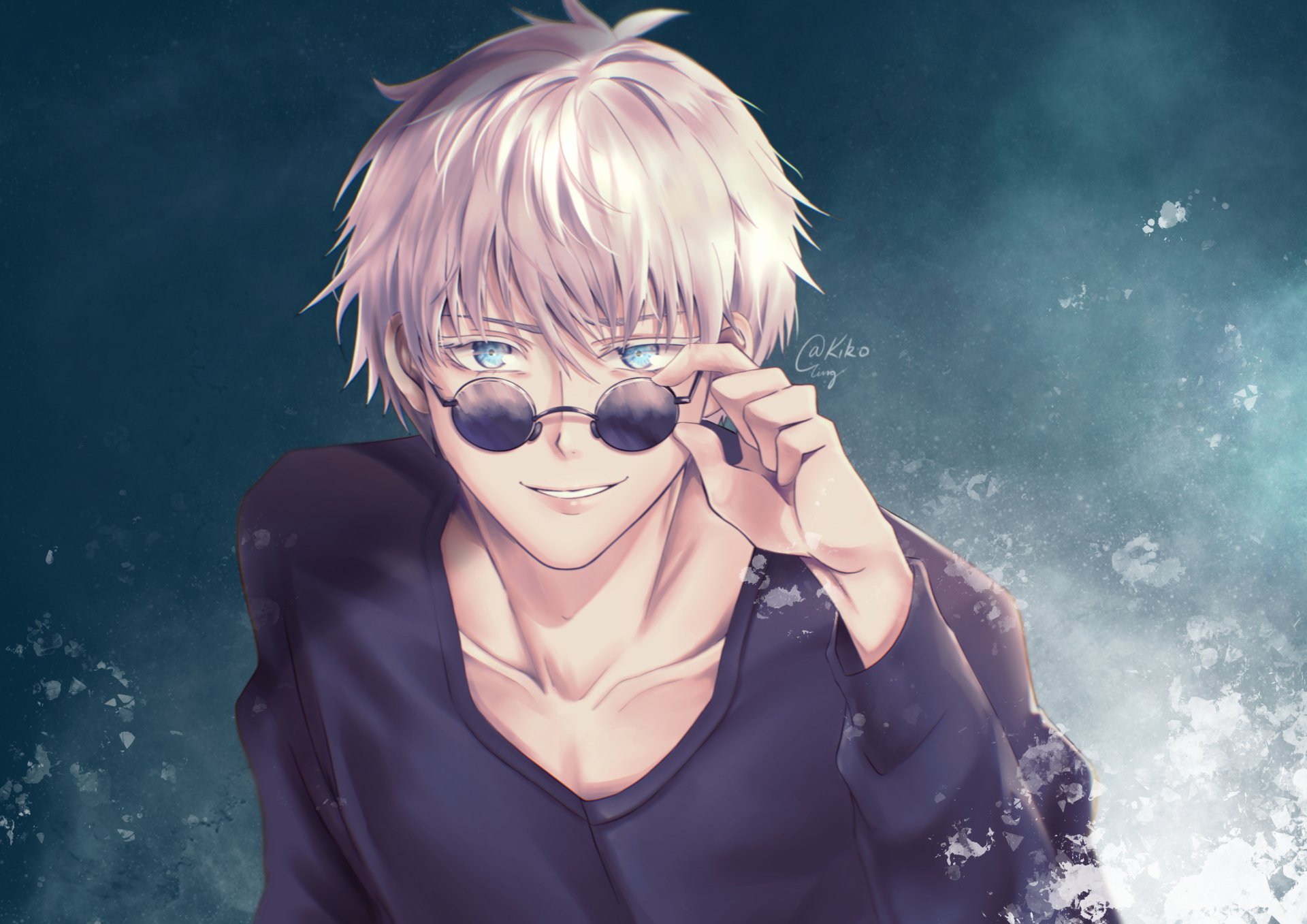 Satoru Gojo HD Wallpaper | Stunning Jujutsu Kaisen Anime Art by Kiko