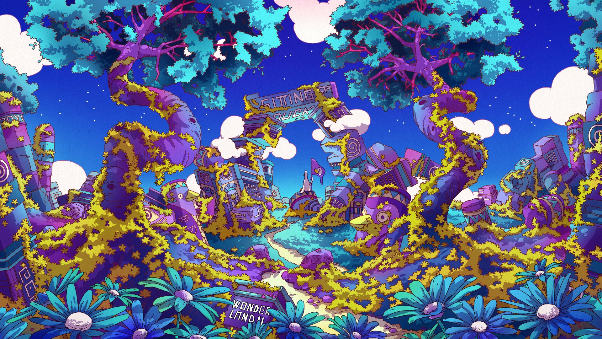 Download Artistic Path HD Wallpaper | 1920x1080 | Wallpaper Abyss