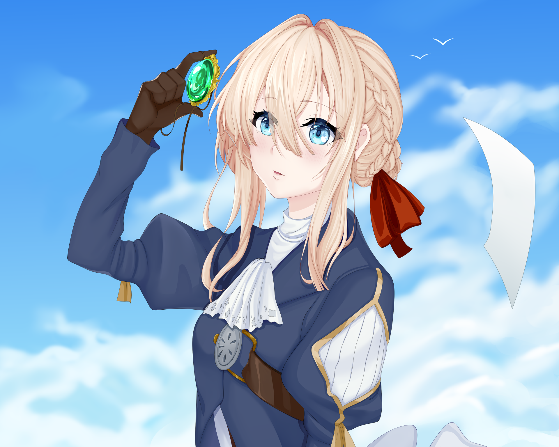 Download Violet Evergarden Anime 4k Ultra HD Wallpaper by FeliXKohai