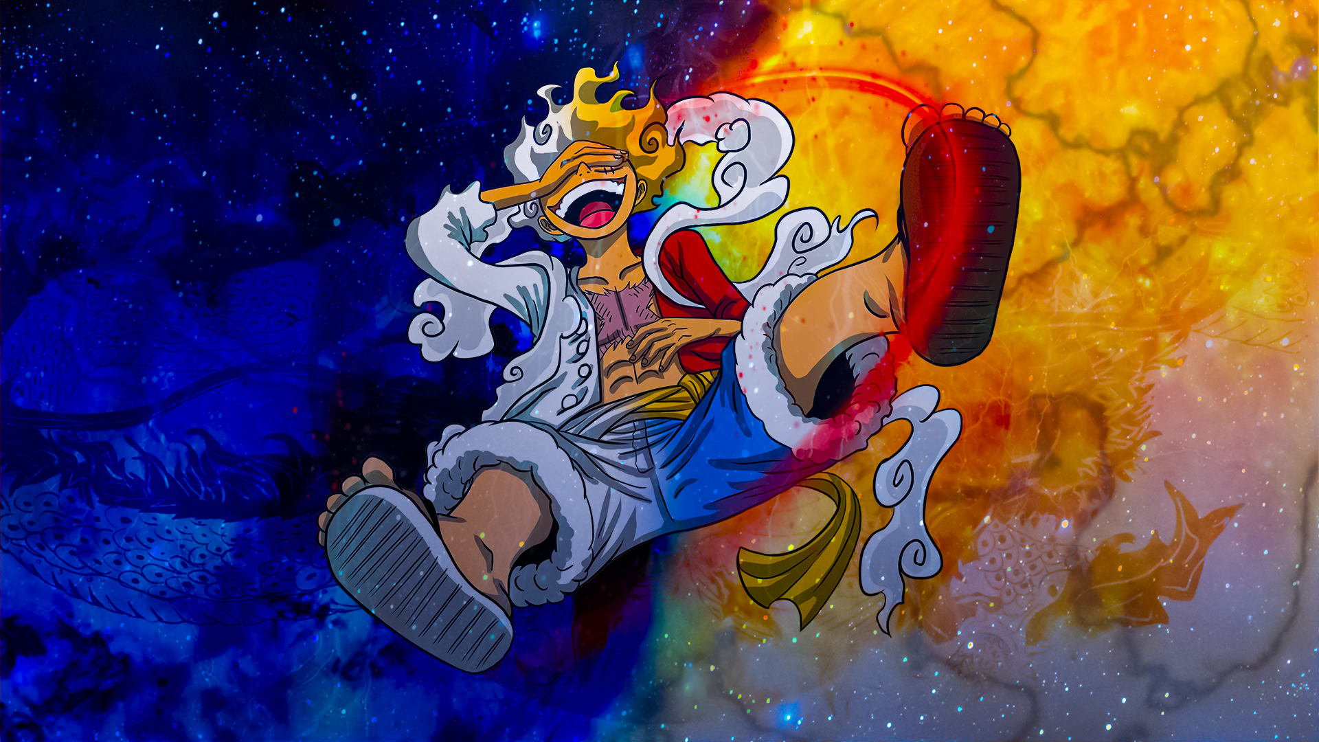 Download Monkey D. Luffy Anime One Piece Gear 5 (One Piece) HD Wallpaper