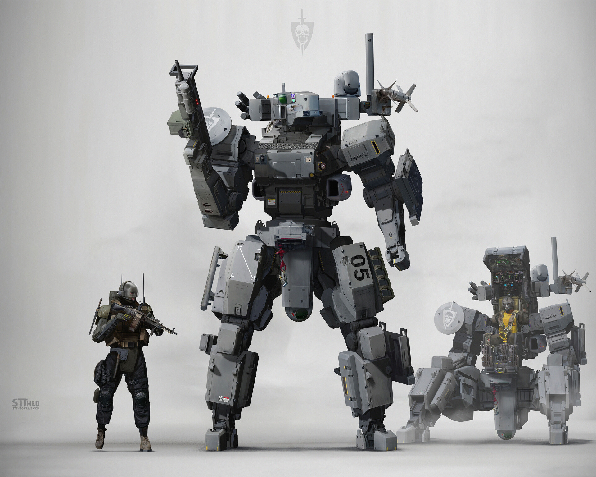 Download Mecha Sci Fi Robot HD Wallpaper