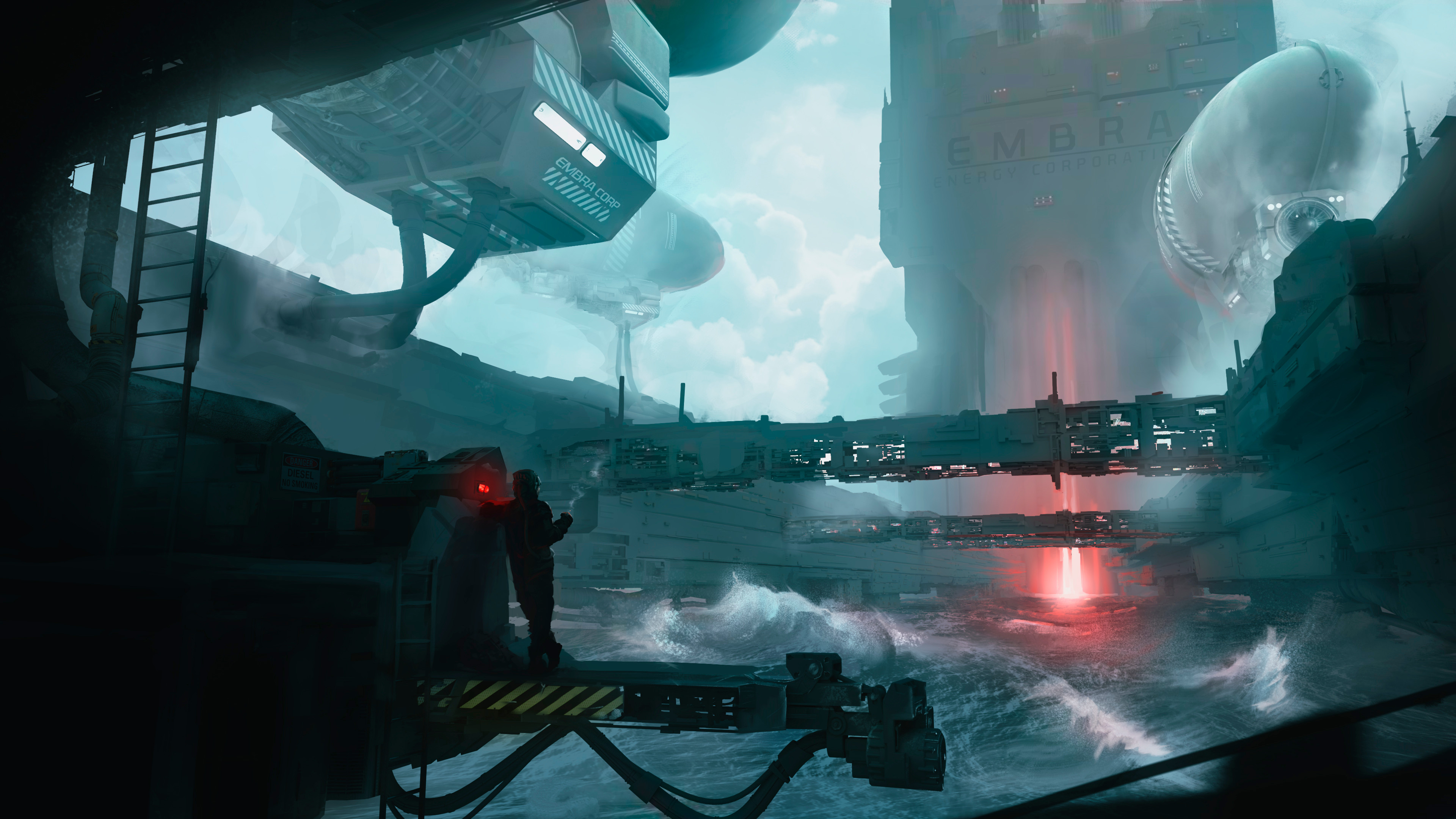 Download Sci Fi Structure 4k Ultra HD Wallpaper