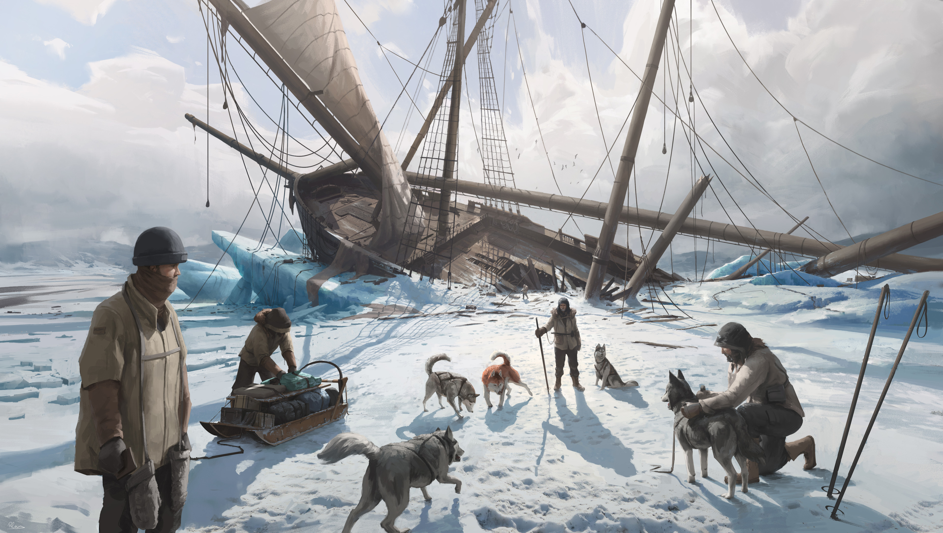 Download Fantasy Ship 4k Ultra HD Wallpaper by Rob Green